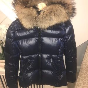 SAM. | Jackets & Coats | Nwt Midnight Sam Blake Fur Trim Puffer Coat ...